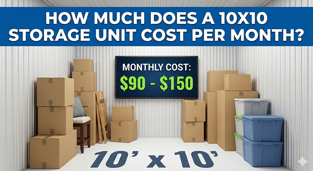 How Much Does A 10×10 Storage Unit Cost Per Month In 2026?